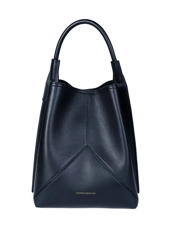 Victoria Beckham Calf Leather Bucket Shoulder Bag - Nero