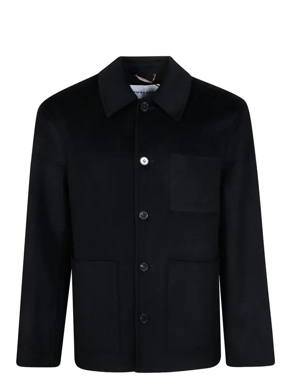 AMARANTO Jacket Over Shirt - Nero