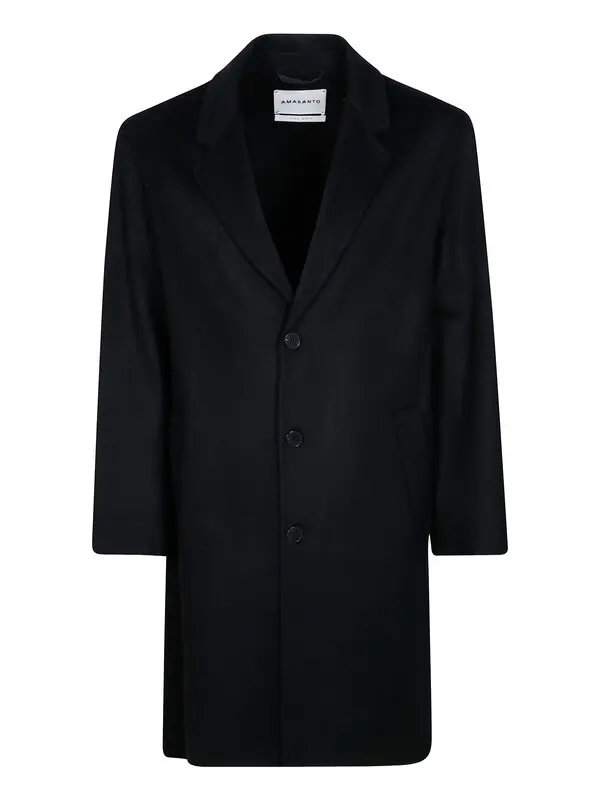 AMARANTO Overcoat - Nero