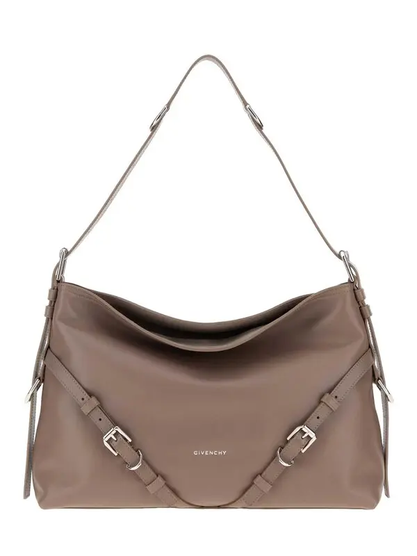 Givenchy Leather Shoulder Handbag - Grey