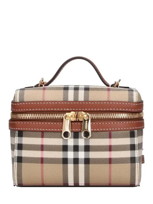 Burberry Polished Crossbody Bag - Beige