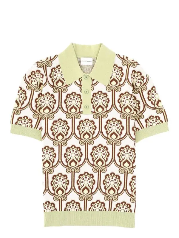 Drole De Monsieur Patterned Polo Shirt - Multicolour