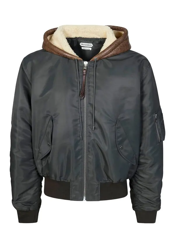 JW Anderson Nylon Bomber Jacket - Verde