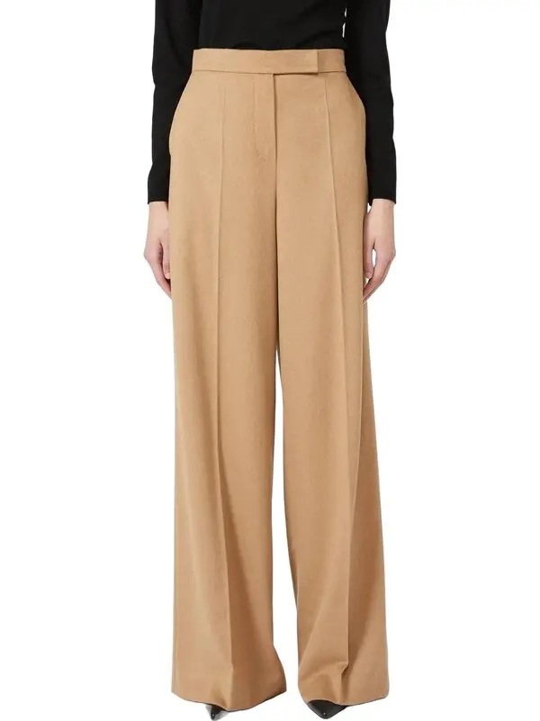 Max Mara Camel Hair Trousers - Marrone