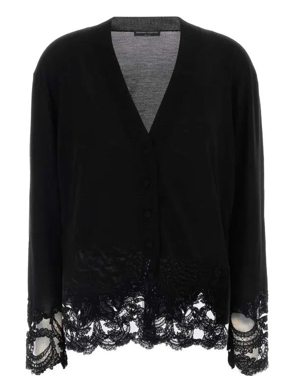 Ermanno Scervino Wool Cardigan For - Black