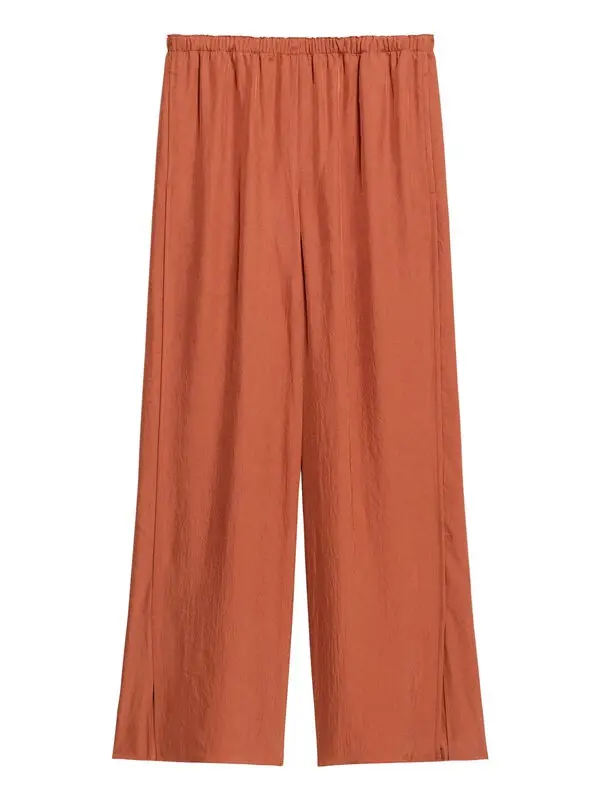 Theory Washed Twill Vented Pull-on Pants - Red