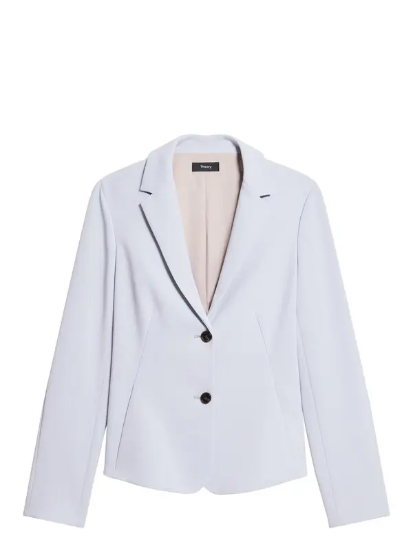 Theory Crepe Shaped Blazer - Blue