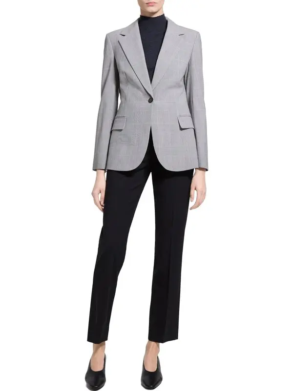 Theory Good Wool Lynnia Blazer - Grey