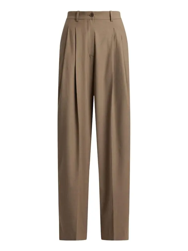 Ralph Lauren Wool-blend Clarice Trousers - Beige