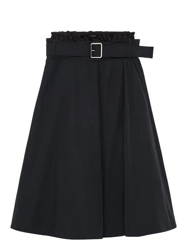 Loewe Layered Midi Skirt - Black