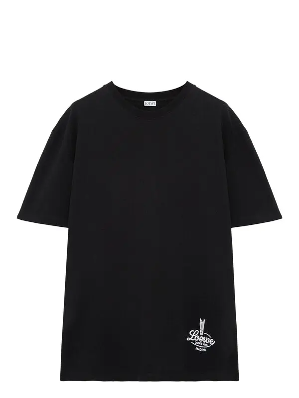 Loewe Cotton Relaxed Logo T-shirt - Black