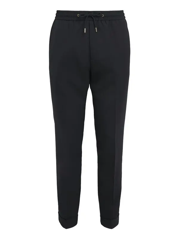 Paul Smith Wool Drawstring Chinos - Black