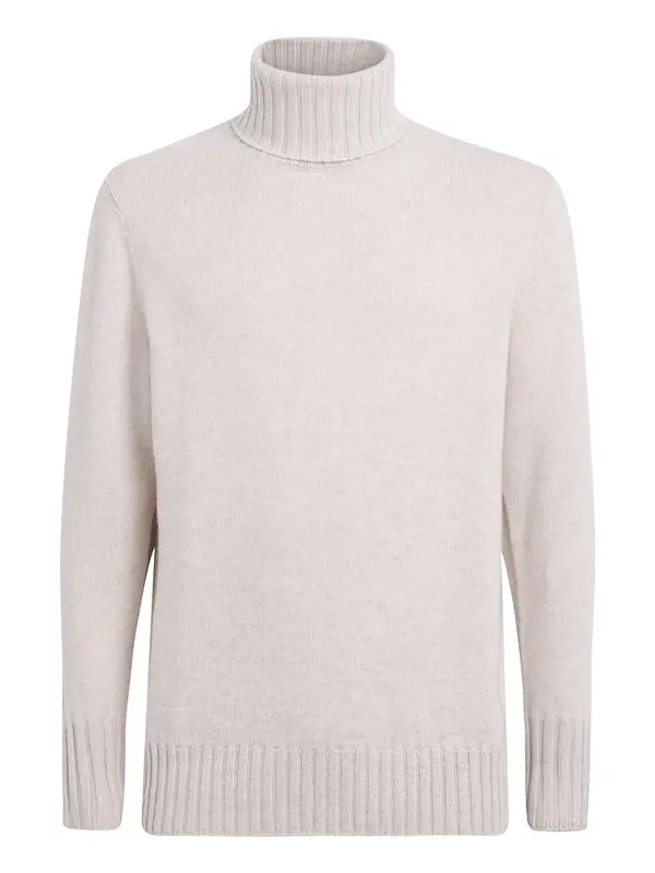 N.peal Cashmere Brompton Rollneck Sweater - Grey