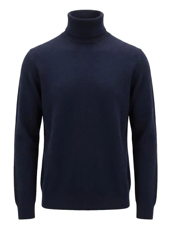 DRUMOHR Roll-neck Long-sleeve Sweater - Blue