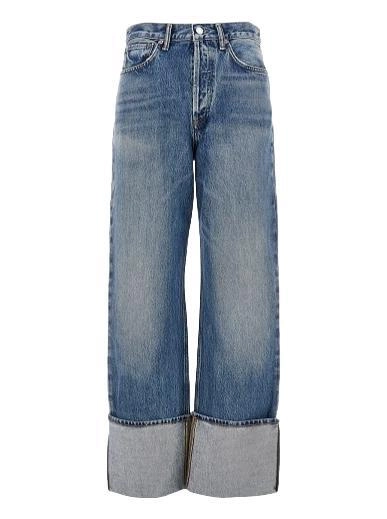 AGOLDE Wide-leg Cuffed Jeans - Gray