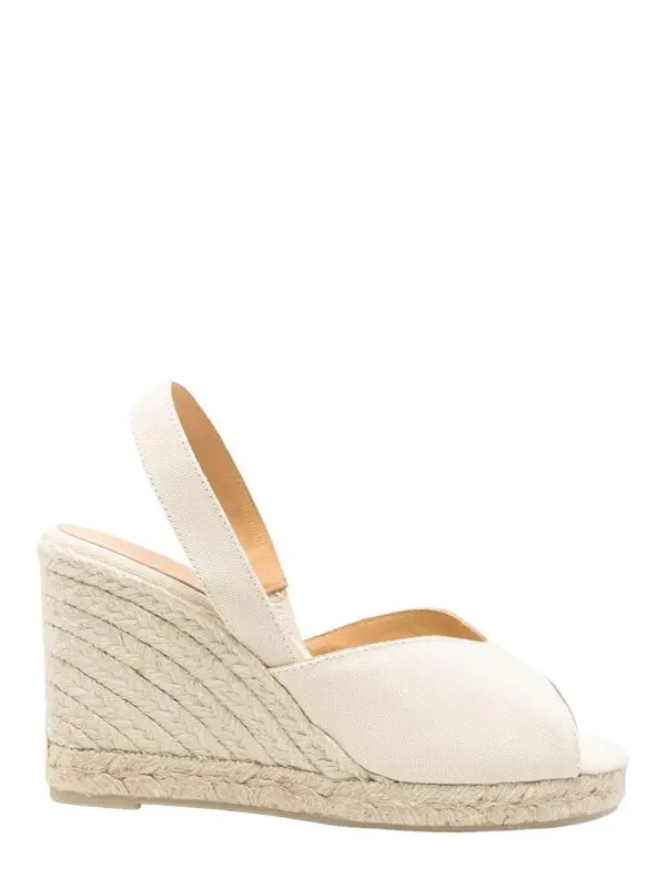 CastaÑer Wedge High-heeled Sandals - Nude