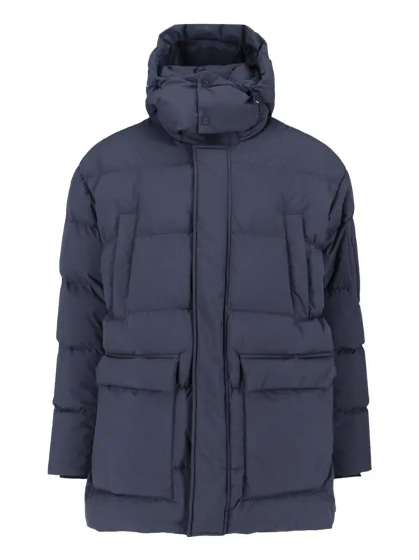 Herno Hooded Puffer Jacket - Blue
