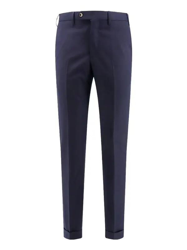 PT TORINO Mid-rise Tailored Trousers - Black