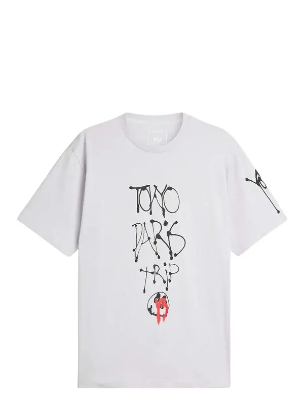 Adidas X Y-3 Chito City Graphic T-shirt Asia Sizing - Light Solid Grey