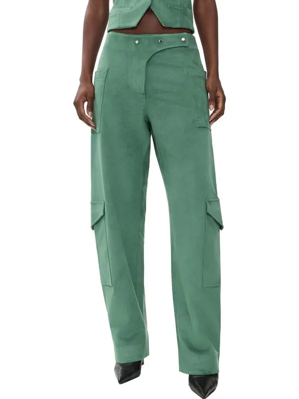 Alexis Delphos Faux Suede Pants - Evergreen