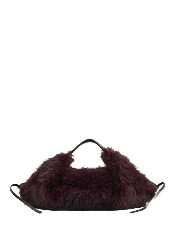 3.1 Phillip Lim Faux Fur Luna Bag - Espresso