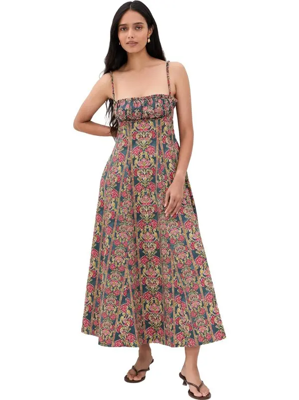 Hill House Home The Maisie Dress - Iris Medallion Border