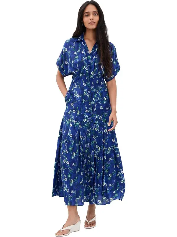 Saloni Riya Silk Dress - Primrose