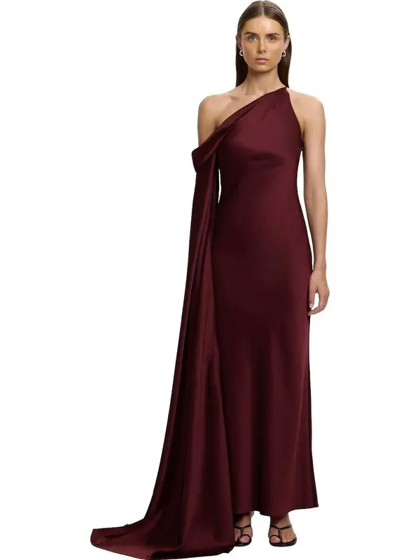 Significant Other Daira Long Sleeve Dress - Bordeaux