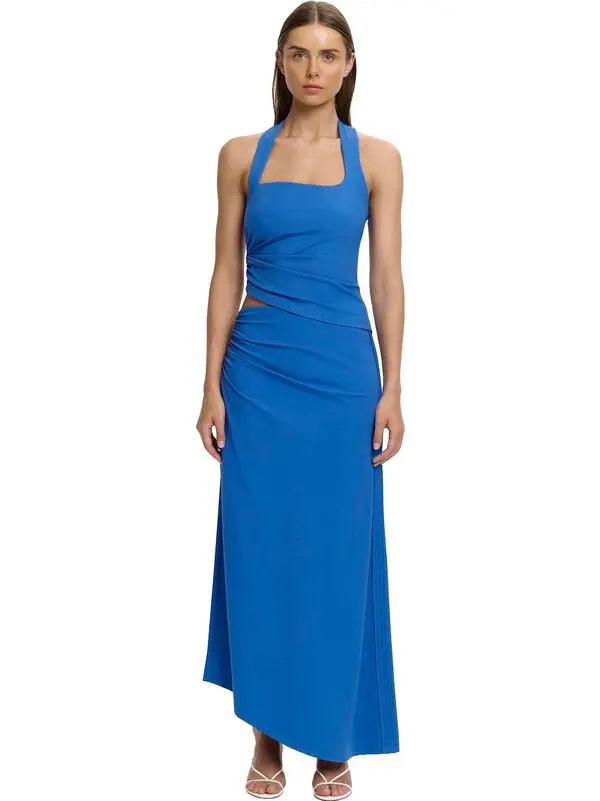 Significant Other Shelby Asymmetric Maxi Skirt - Cosmic Blue