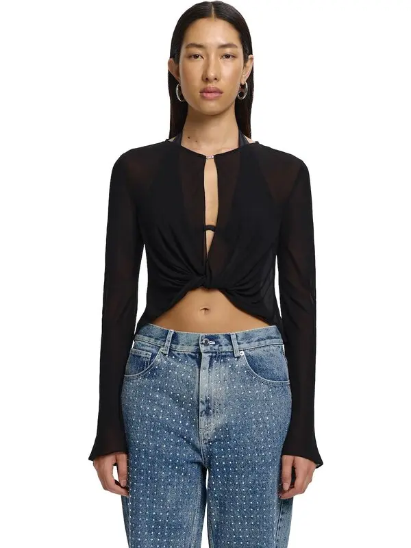 Significant Other Yeirah Long Sleeve Top - Black