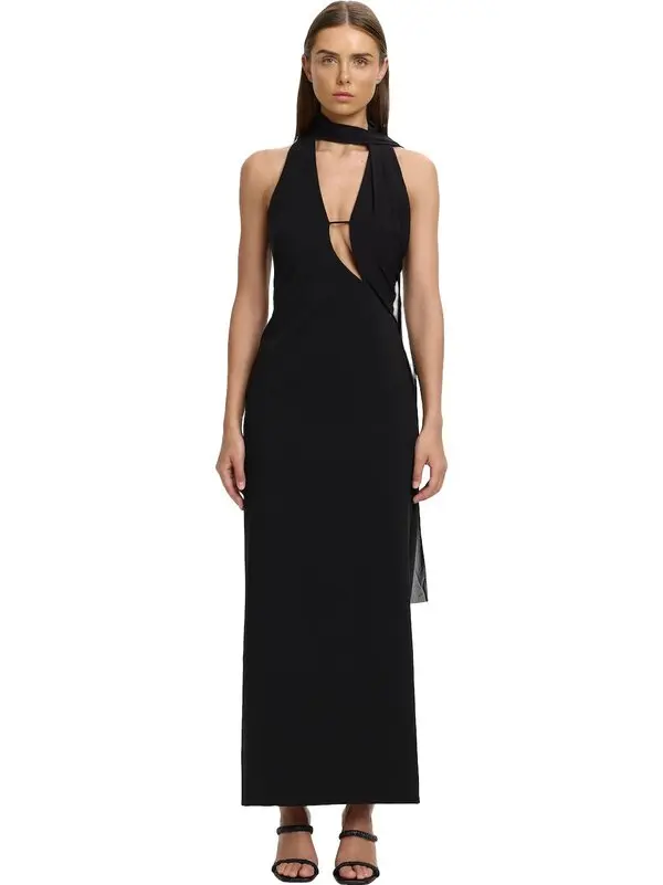 Significant Other Edda Scarf Maxi Dress - Black