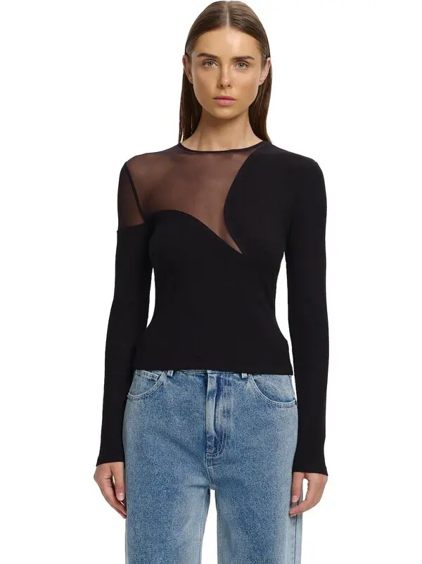 Significant Other Alyth Long Sleeve Top - Black