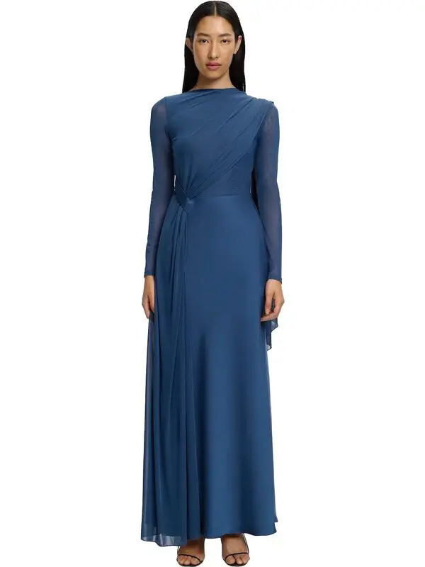 Significant Other Adelaide Long Sleeve Maxi Dress - Petrol