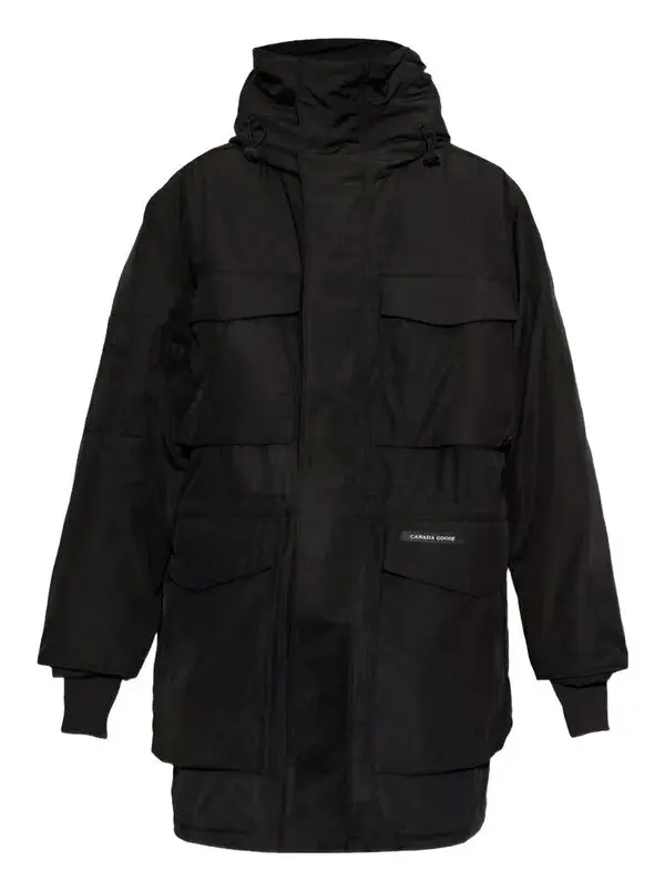 Canada Goose Erie Quilted Hooded Coat - Black