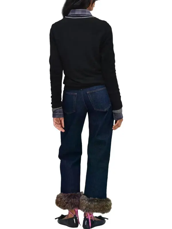 Marc Jacobs Layered V-neck Sweater - Black