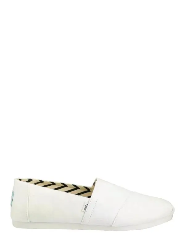 Toms Alpargata Cotton Slip-ons - White