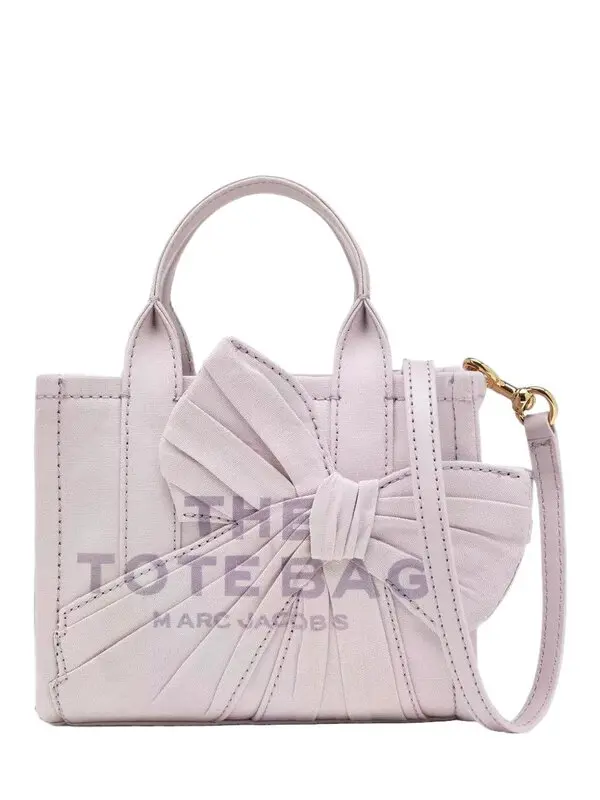 Marc Jacobs Canvas Crossbody Tote With Oversized Bow - Purple
