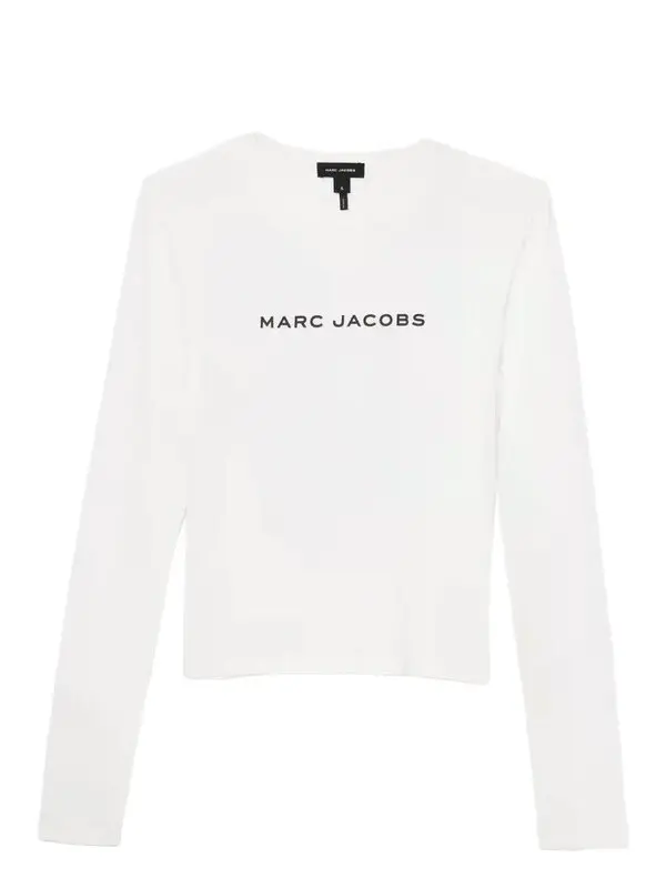 Marc Jacobs Bow-print Logo-print T-shirt - White
