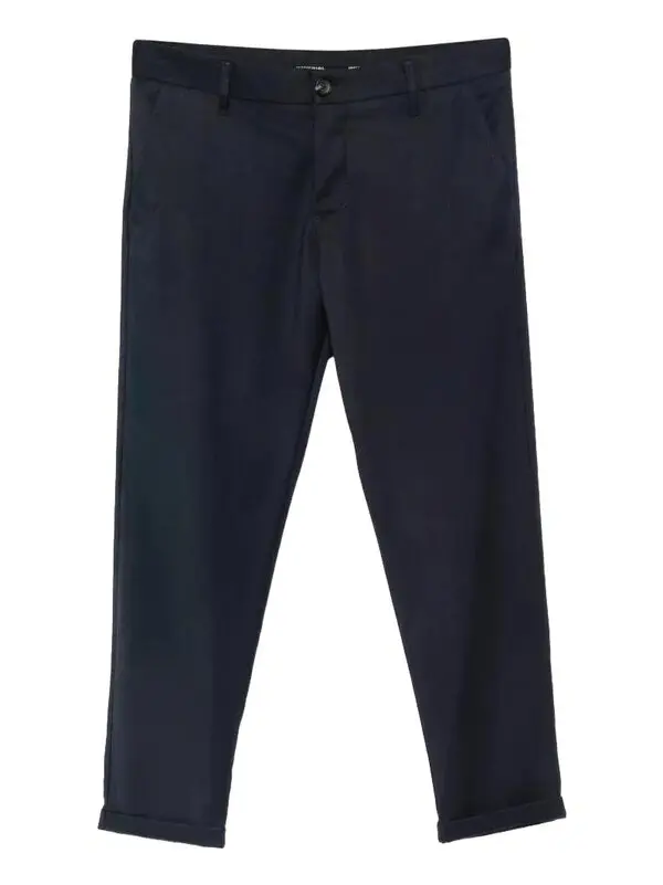 Imperial Straight-leg Turn-up Trousers - Blue