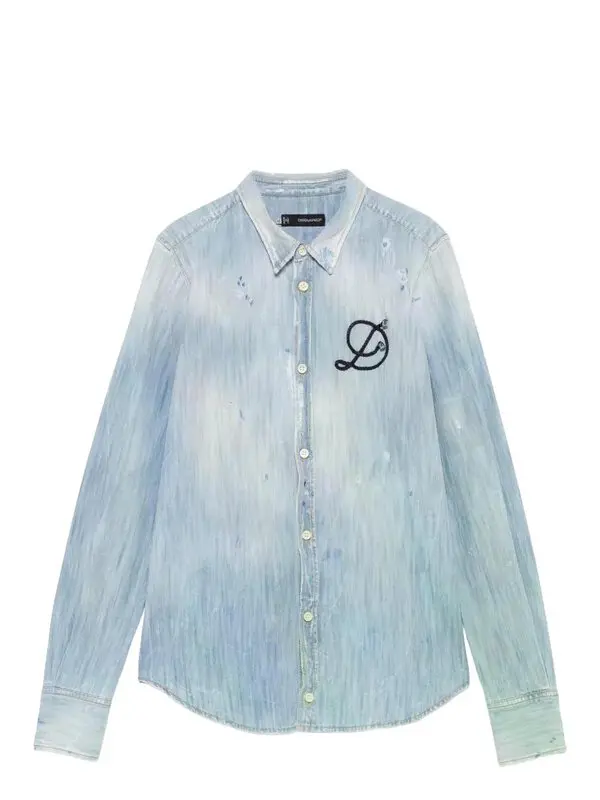 Dsquared2 2000s Logo-patch Shirt - Blue