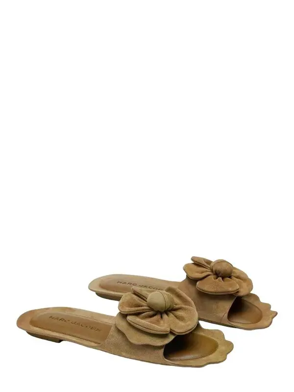 Marc Jacobs The Suede Daisy Sandals - Neutrals