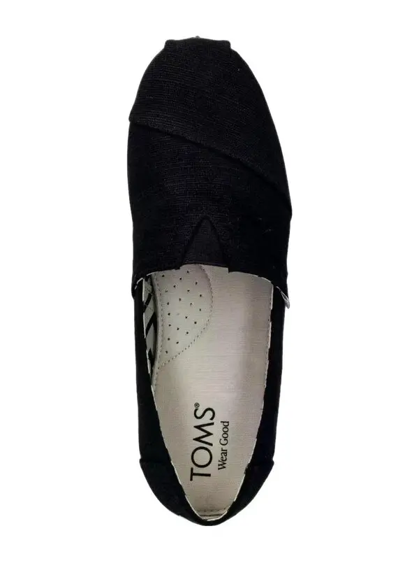 Toms Alpargata Classic Slip-on Flats - Black
