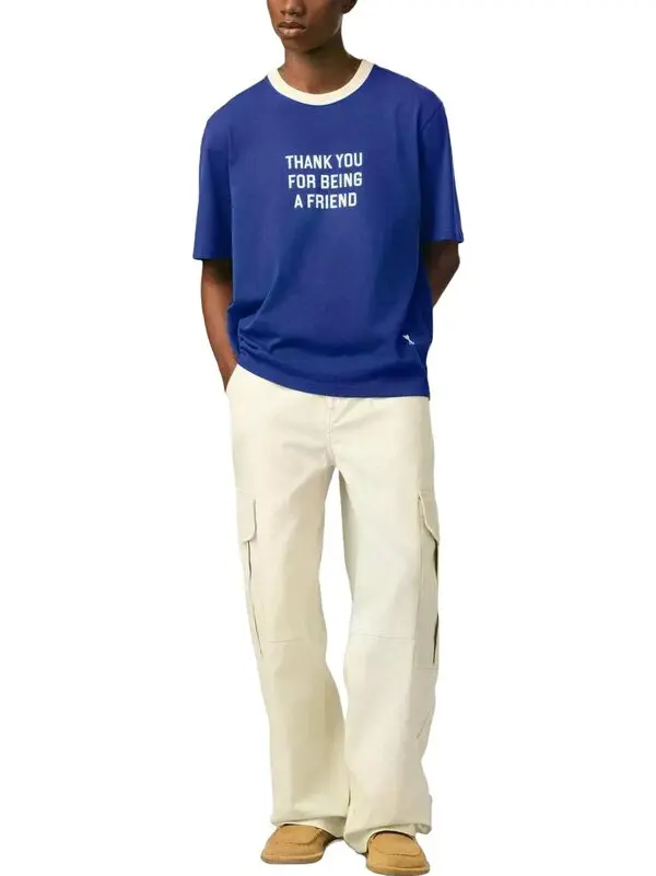 AMI Paris Cotton Cargo Trousers - Neutrals