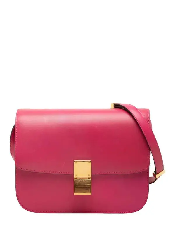 Celine 2013 Medium Calfskin Classic Box Cross Body Bag - Pink