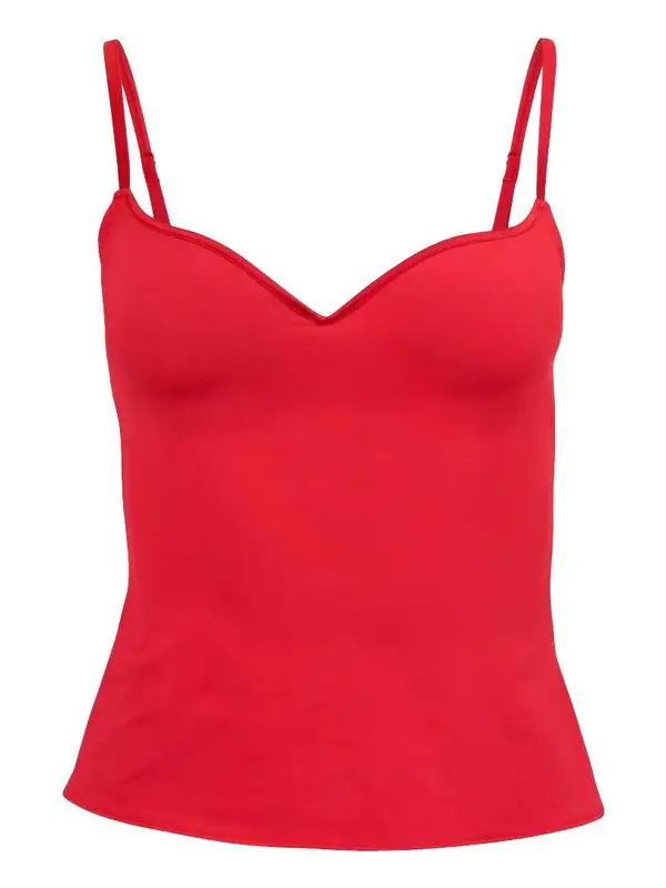 FLEUR DU MAL Built-in Bra Tank Top - Red