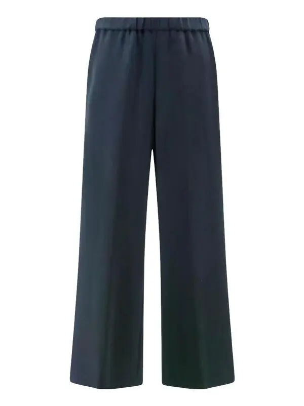 Aspesi Elasticated-waistband Palazzo Pants - Blue