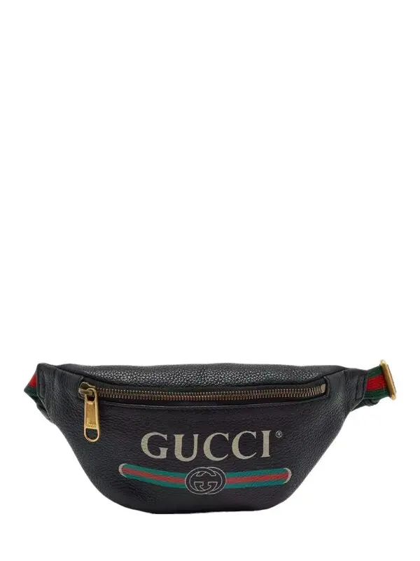 Gucci Logo Web Belt Bag - Black