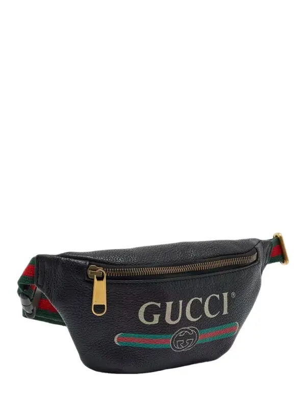 Gucci Logo Web Belt Bag - Black