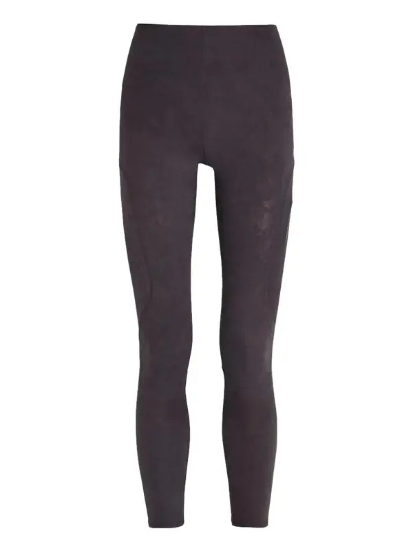 Adidas By Stella McCartney Floral-pattern Performance Leggings - Black