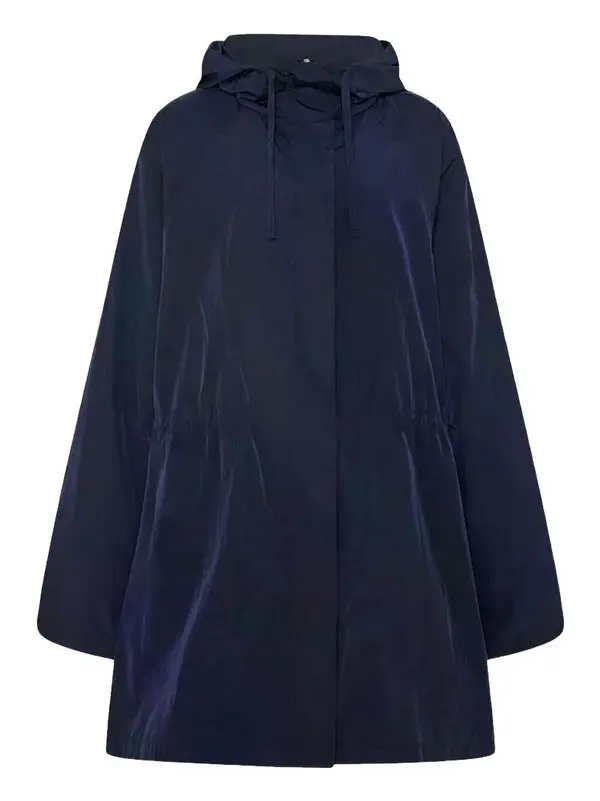 Another Tomorrow Packable Hooded Hoodie - Blue